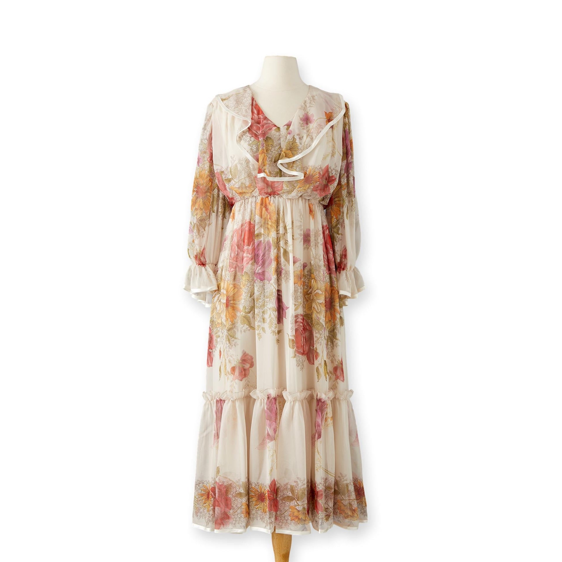 Chiffon Ruffle Dress – The J. Peterman Company