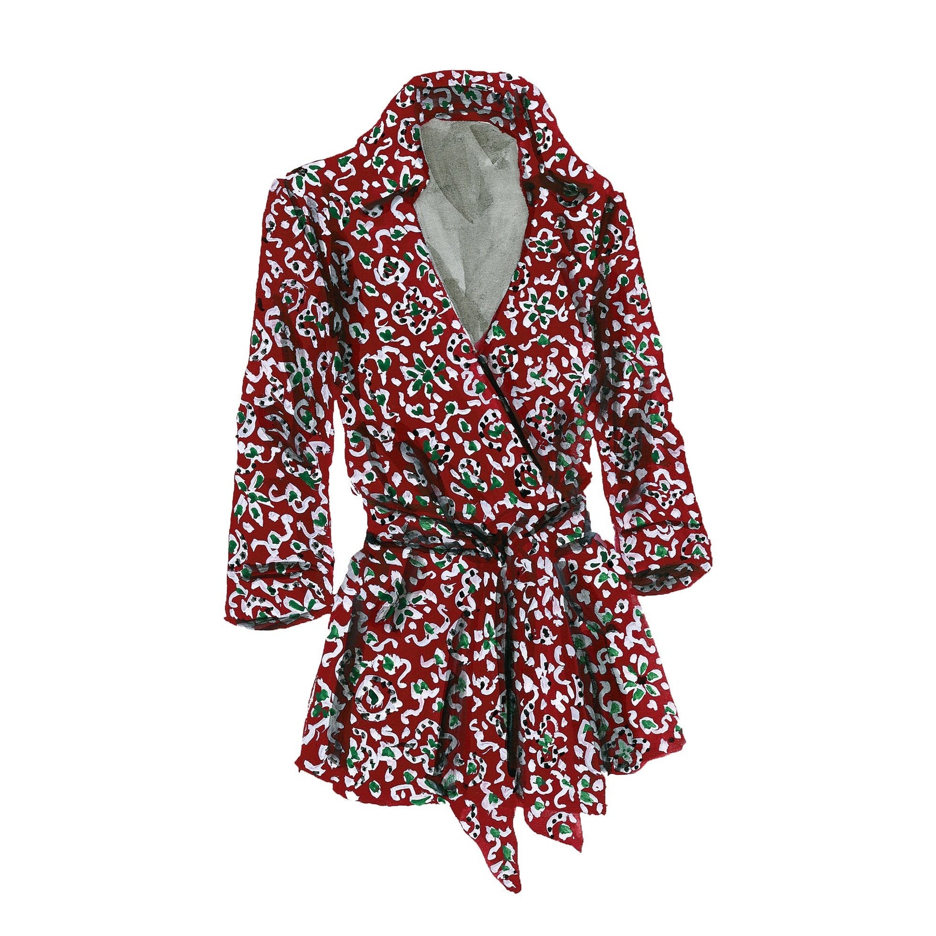 Chloé’s Marvelous Printed Wrap Blouse - The J. Peterman Company