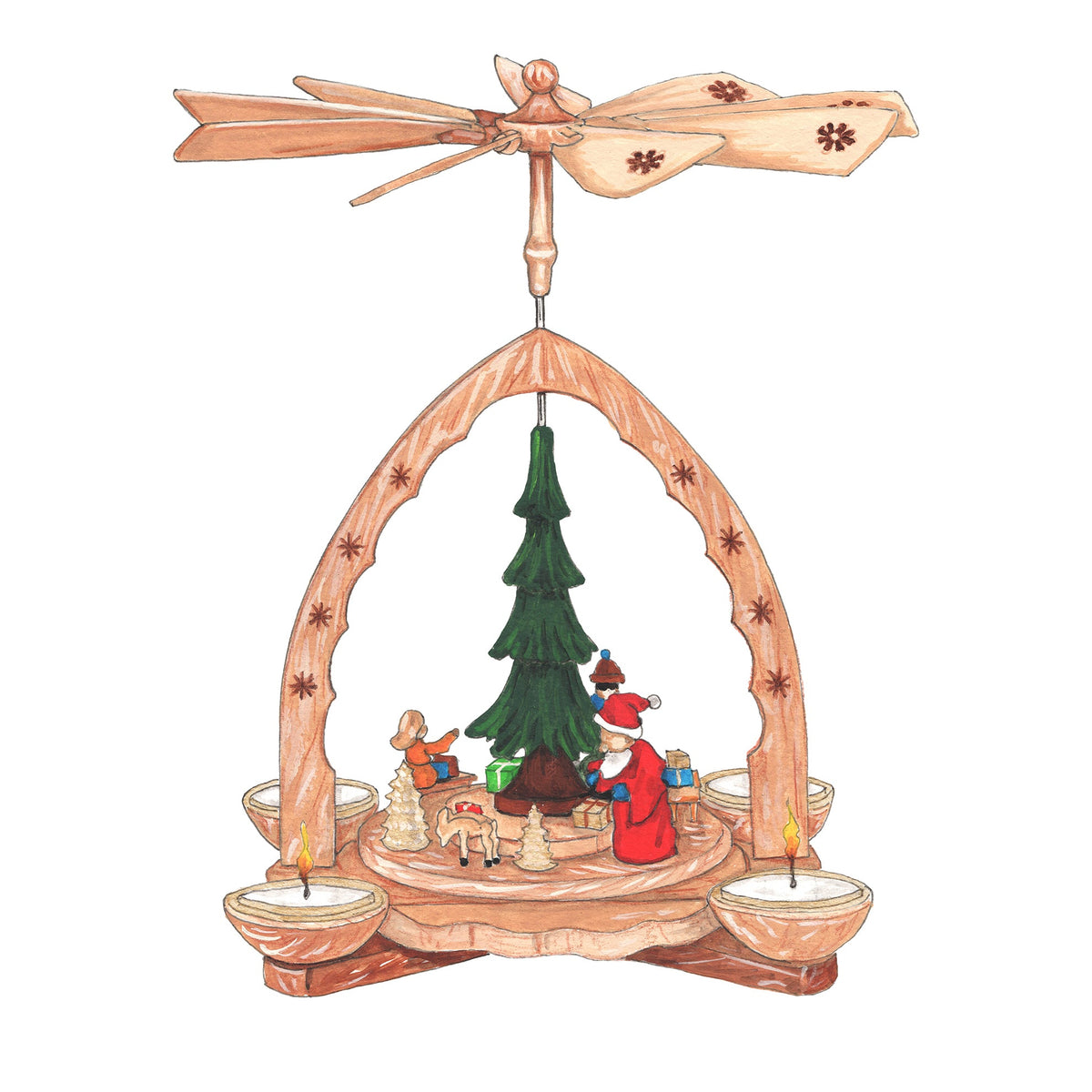 Christmas Forest Holiday Pyramid - The J. Peterman Company