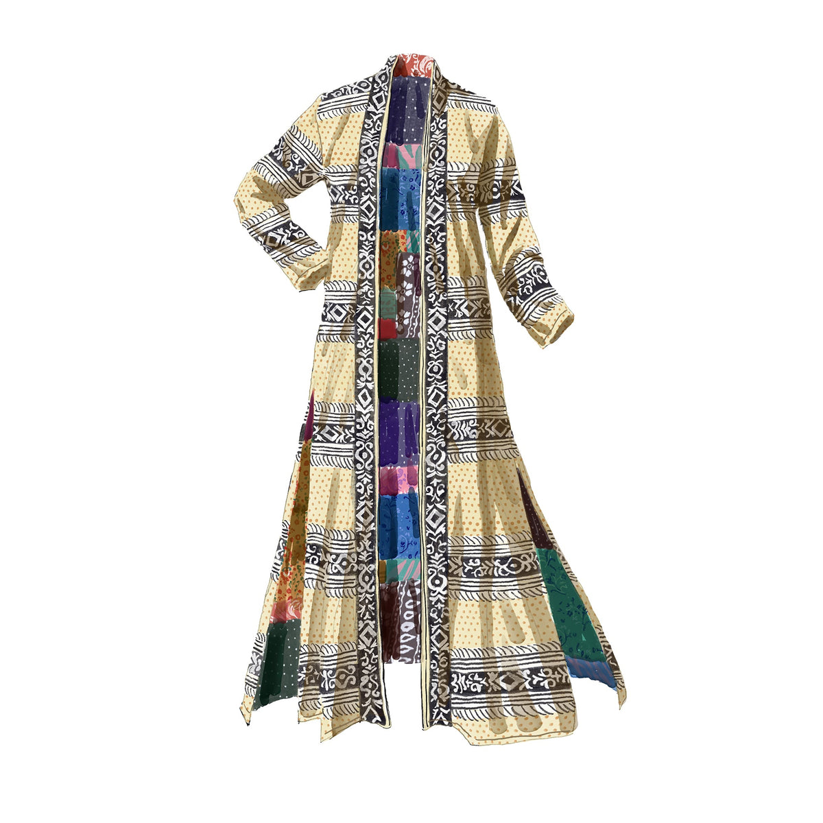 Clara’s Patchwork Print Robe - The J. Peterman Company