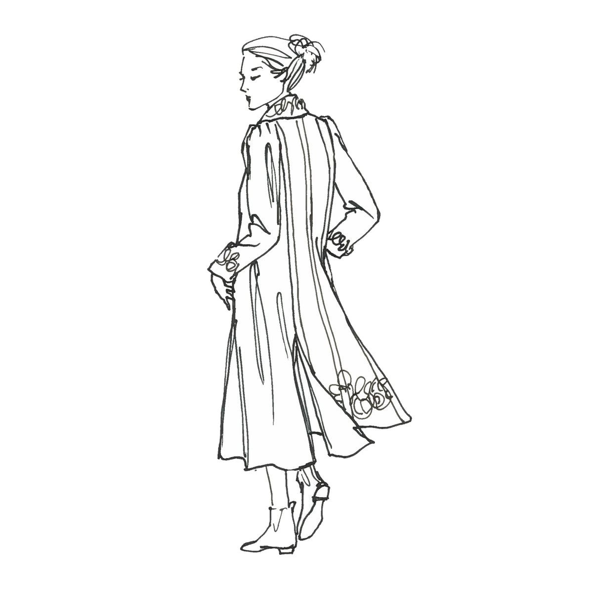 Edwardian Embroidered Duster - The J. Peterman Company