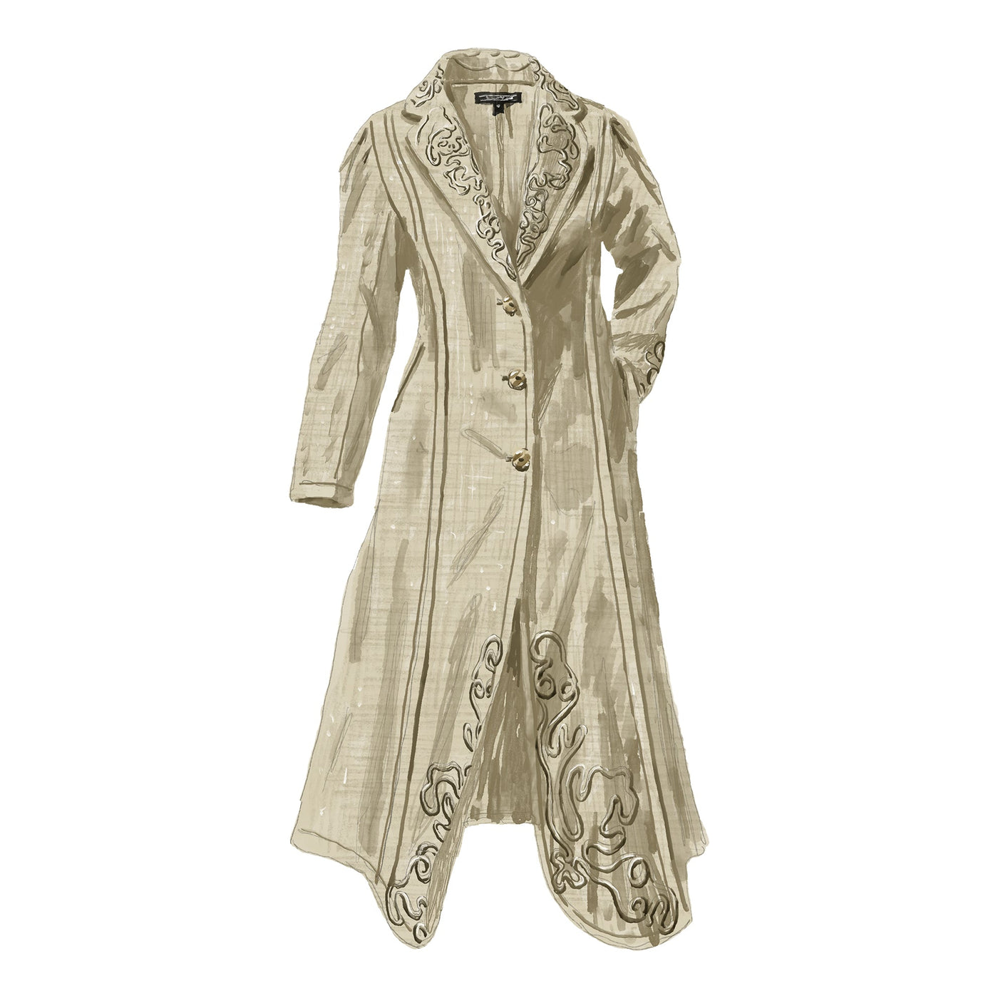 Edwardian Embroidered Duster - The J. Peterman Company