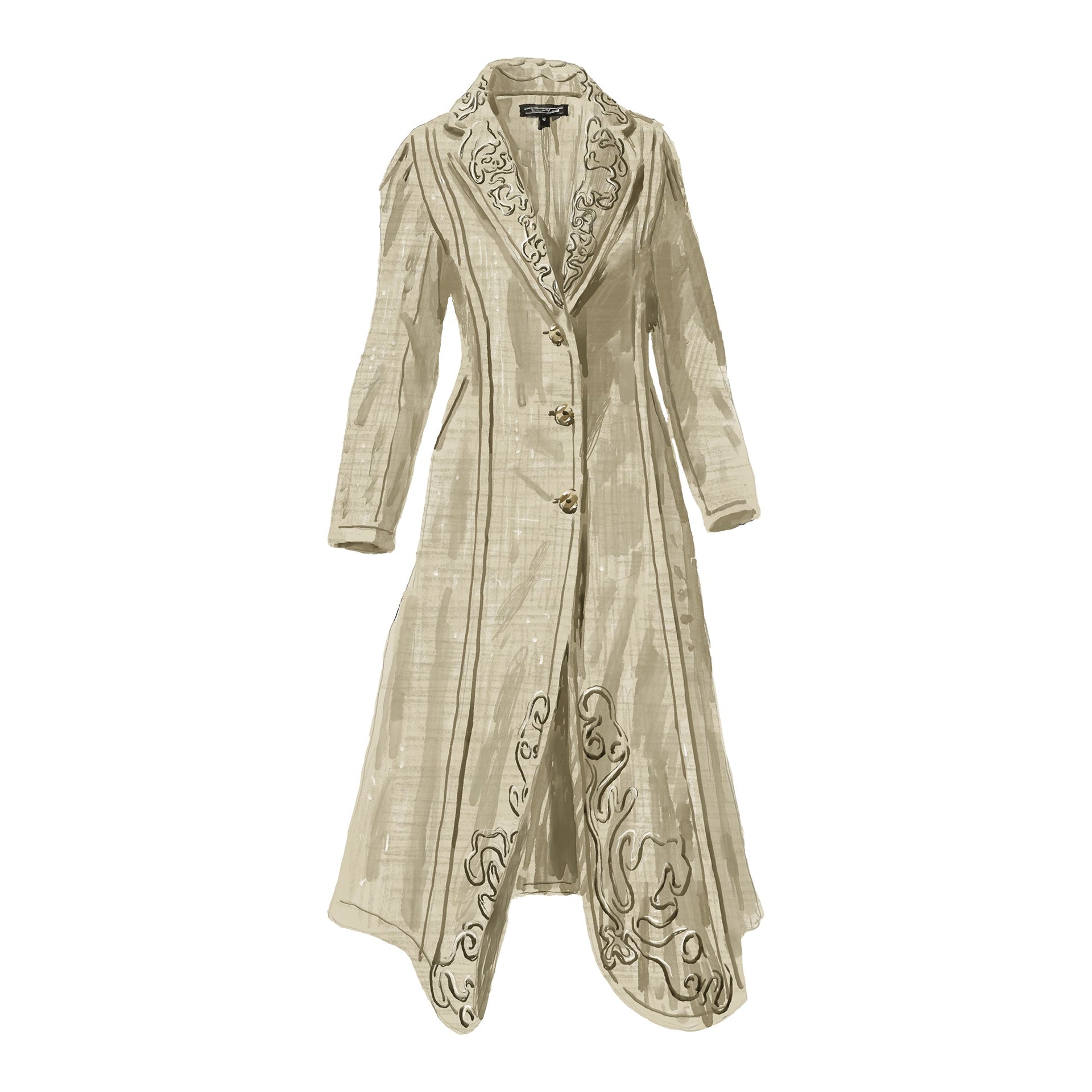 Edwardian Embroidered Duster - The J. Peterman Company