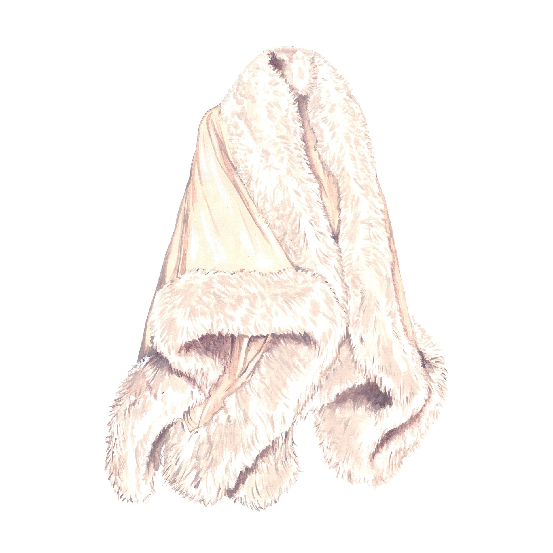 Faux Fur Trimmed Shawl - The J. Peterman Company