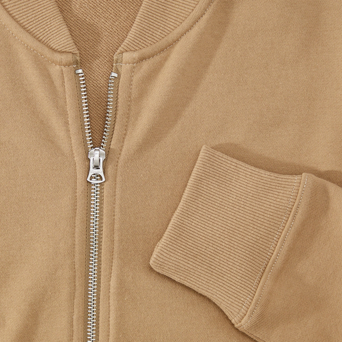 French Terry Bomber Cardigan - The J. Peterman Company