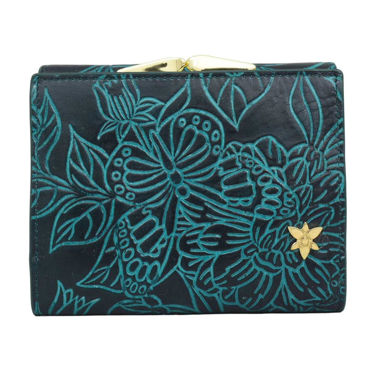 Hand Painted Two-Fold Wallet with RFID - The J. Peterman Company