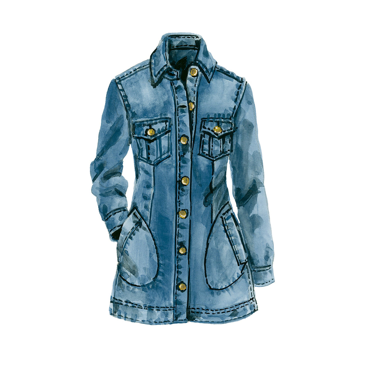 Long Denim Jacket - The J. Peterman Company