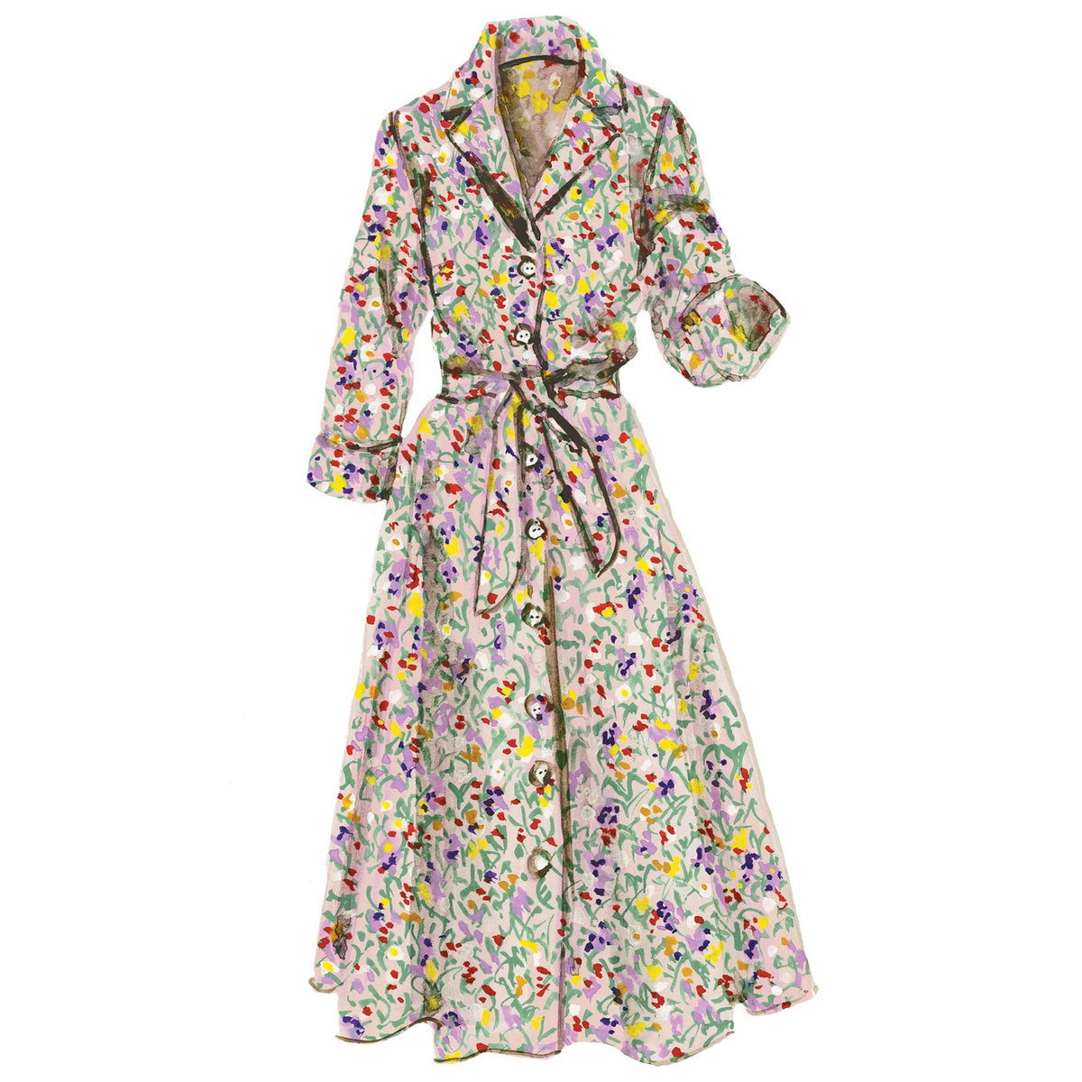 Long-Sleeve 1947 Dress - The J. Peterman Company