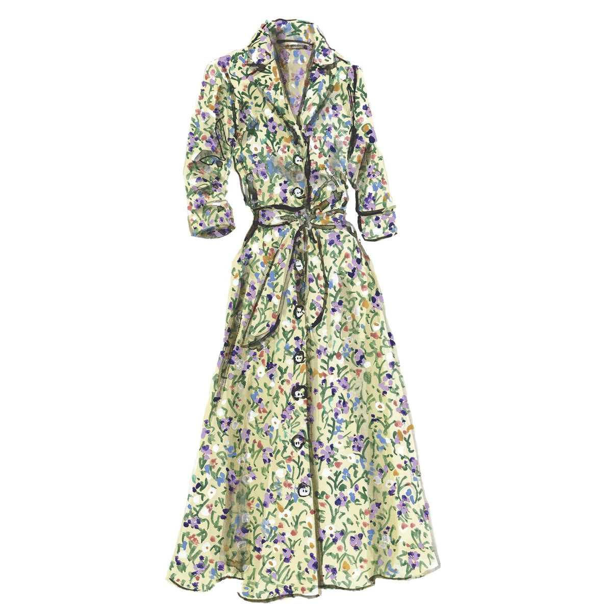 Long-Sleeve 1947 Dress - The J. Peterman Company