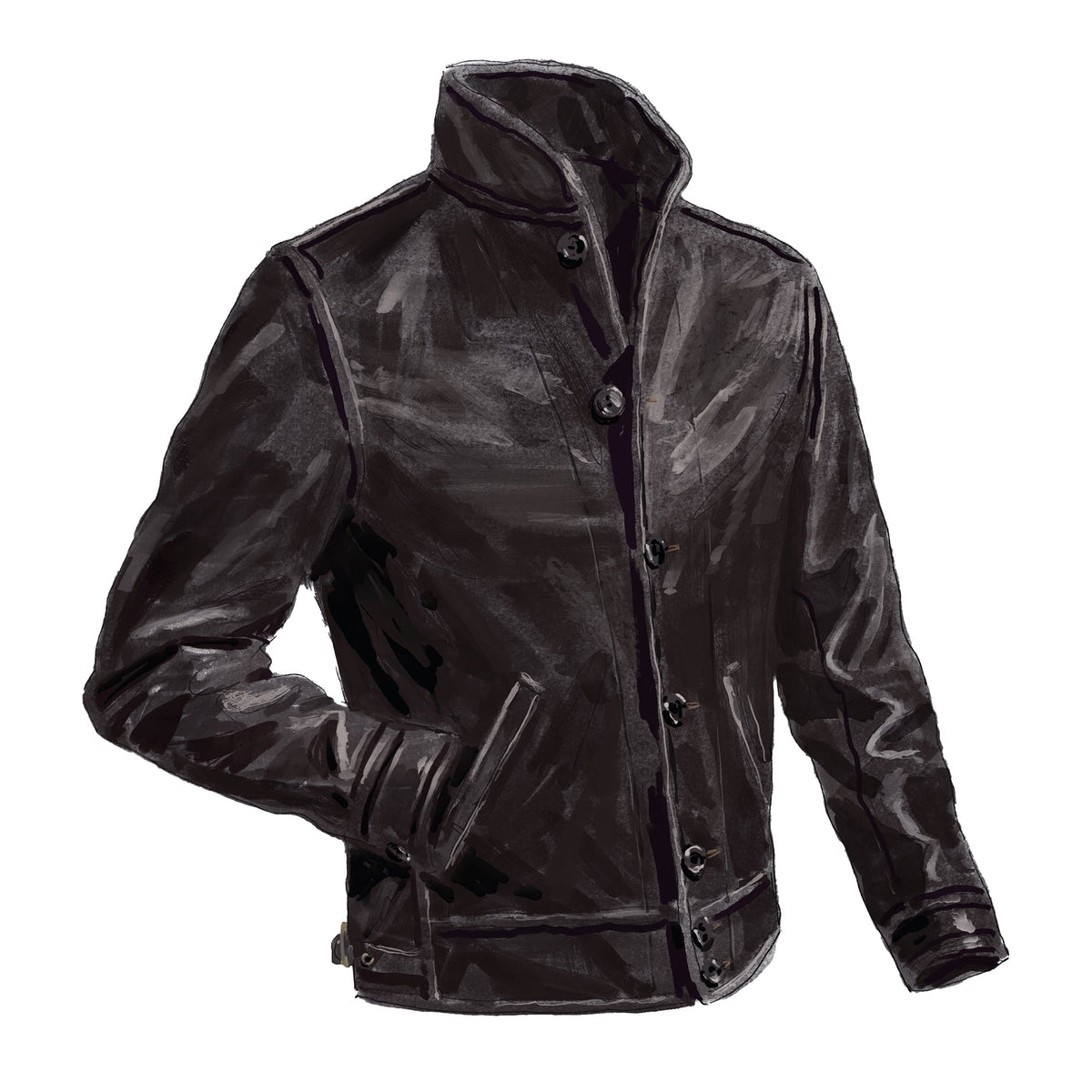 Mercer Street Leather Jacket - The J. Peterman Company