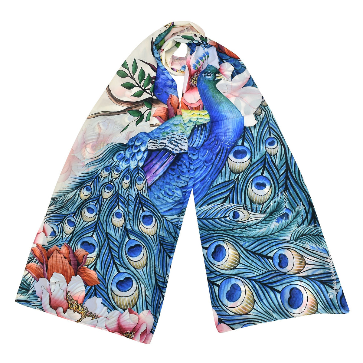 Printed Chiffon Scarf - The J. Peterman Company