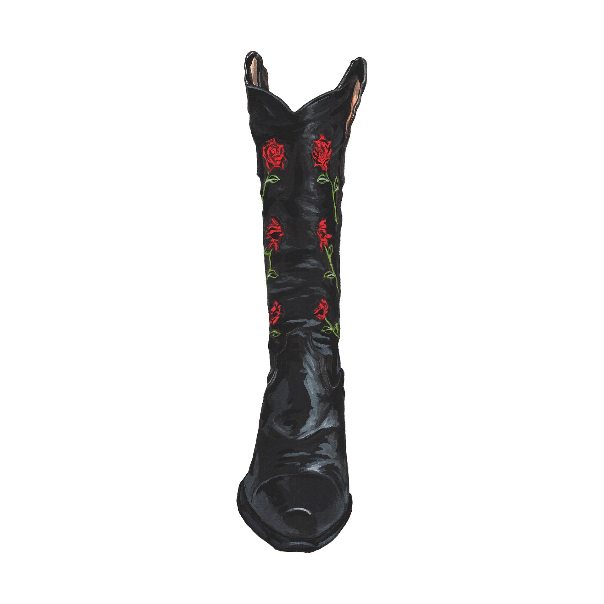 Red Rose Western Boots - The J. Peterman Company