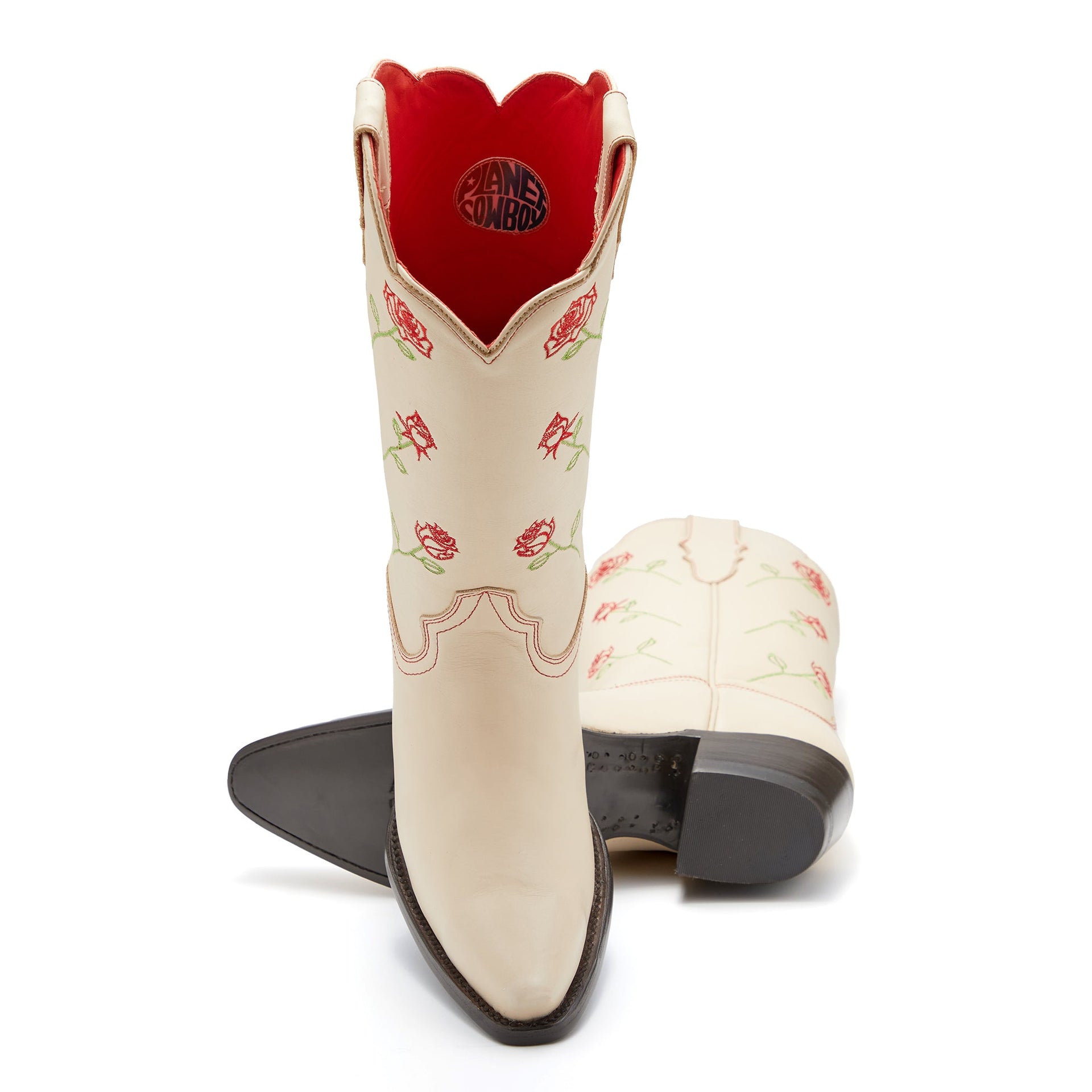 Red Rose Western Boots - The J. Peterman Company